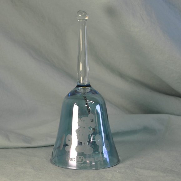 Disney | Accents | Vintage Blue 996 Etched Glass Disney Mickey Mouse ...